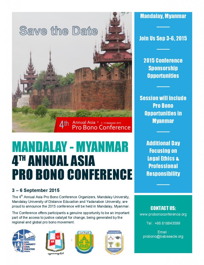 4th Annual Asia Pro Bono Conference Flyer - Asia Pro Bono Conference ...