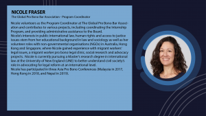 Nicole Fraser-bio - Asia Pro Bono Conference & Access to Justice Exchange